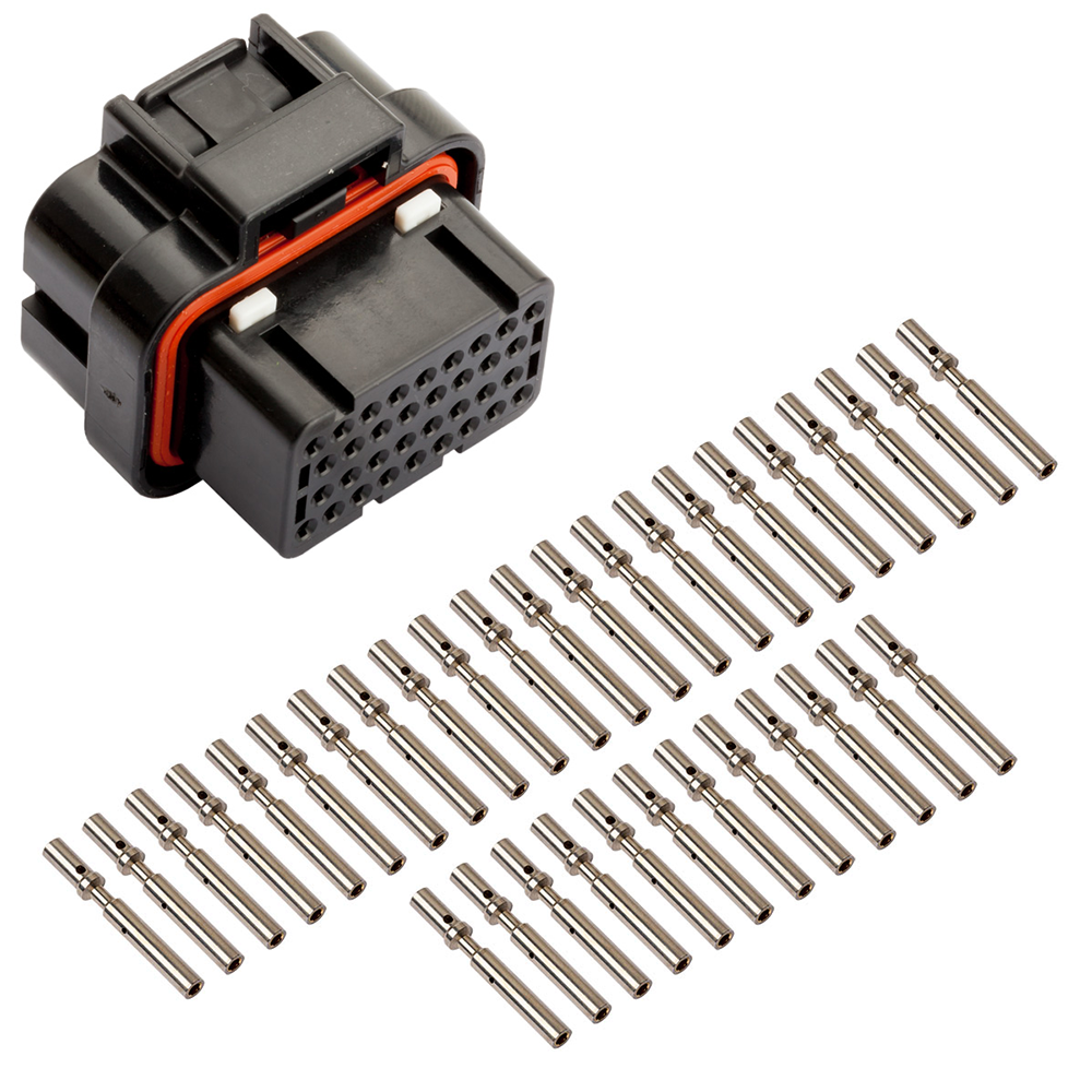 34 WAY, KIT, KEYWAY 2, SOLID CONTACTS, SUPERSEAL 1.0, J2A