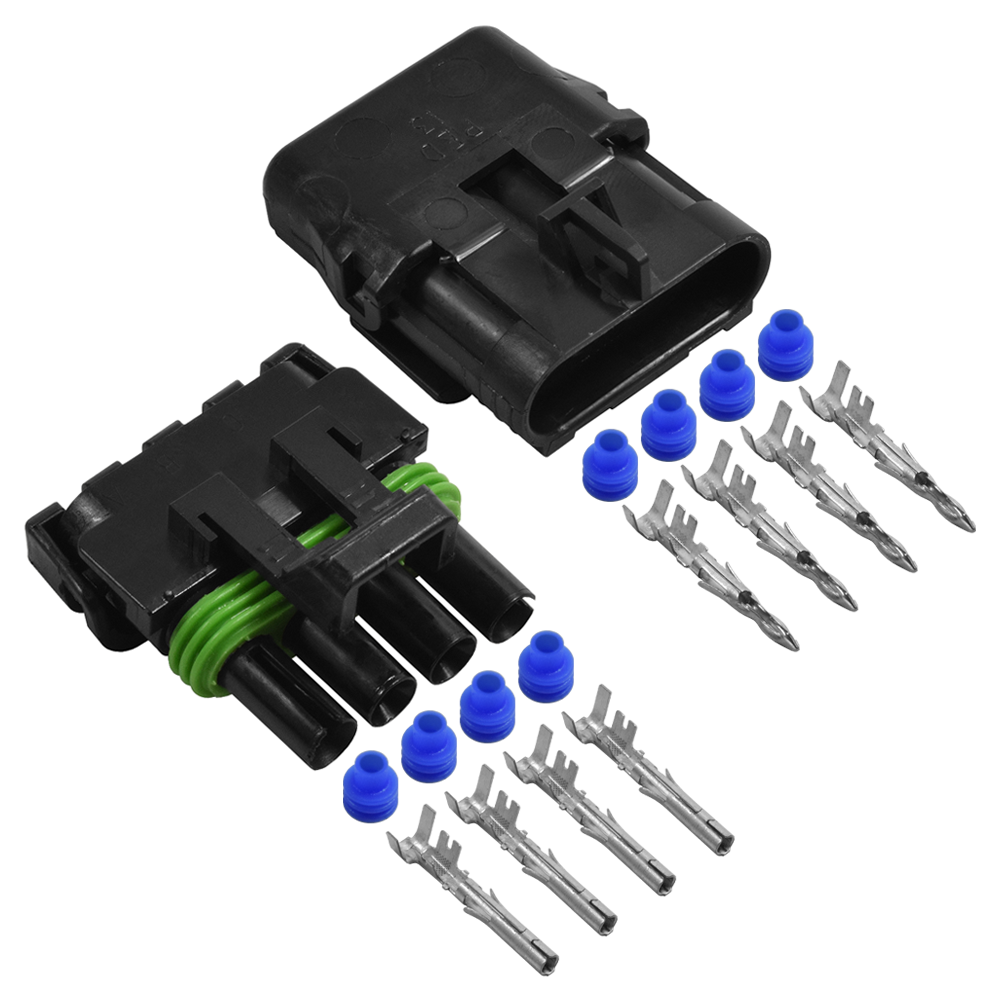 4 Way Weatherpack Connector Kit 12-10 GA| In Stock @ Prowireusa.com