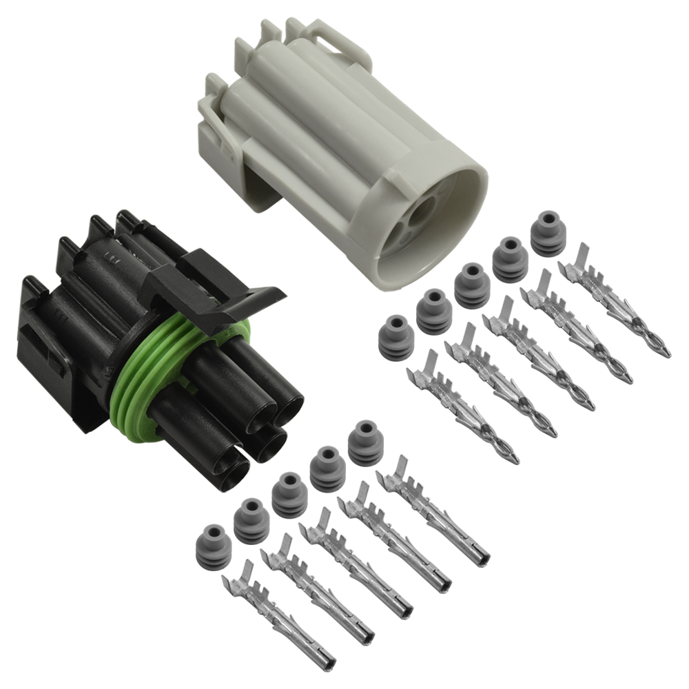 5 Way Weatherpack Connector Kit 16-14 Ga |IN Stock @ Prowireusa.com