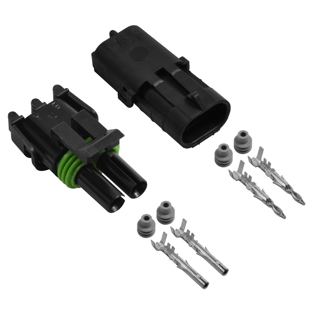 2 Way Weather Pack Connector Kit 16-14 Ga | In Stock @ Prowireusa.com