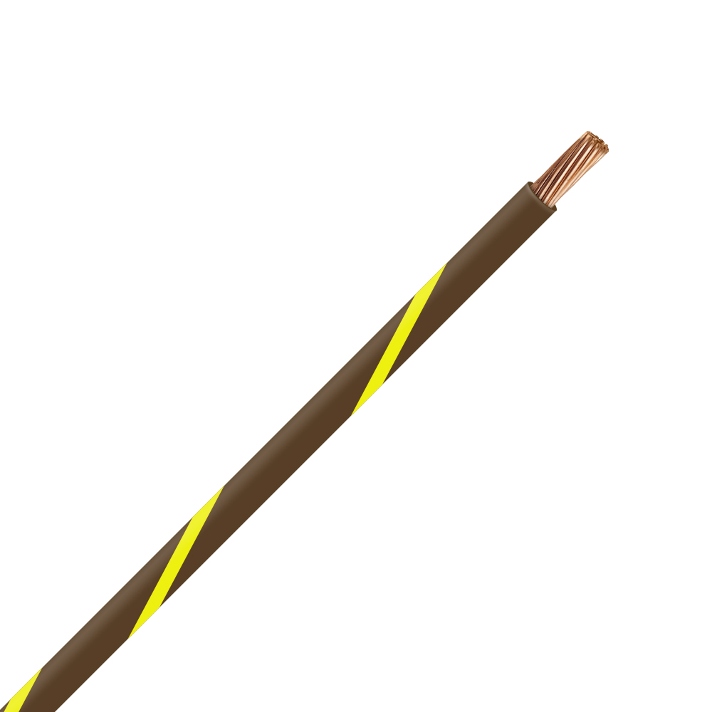 TXL 16 BROWN/YELLOW STRIPED WIRE