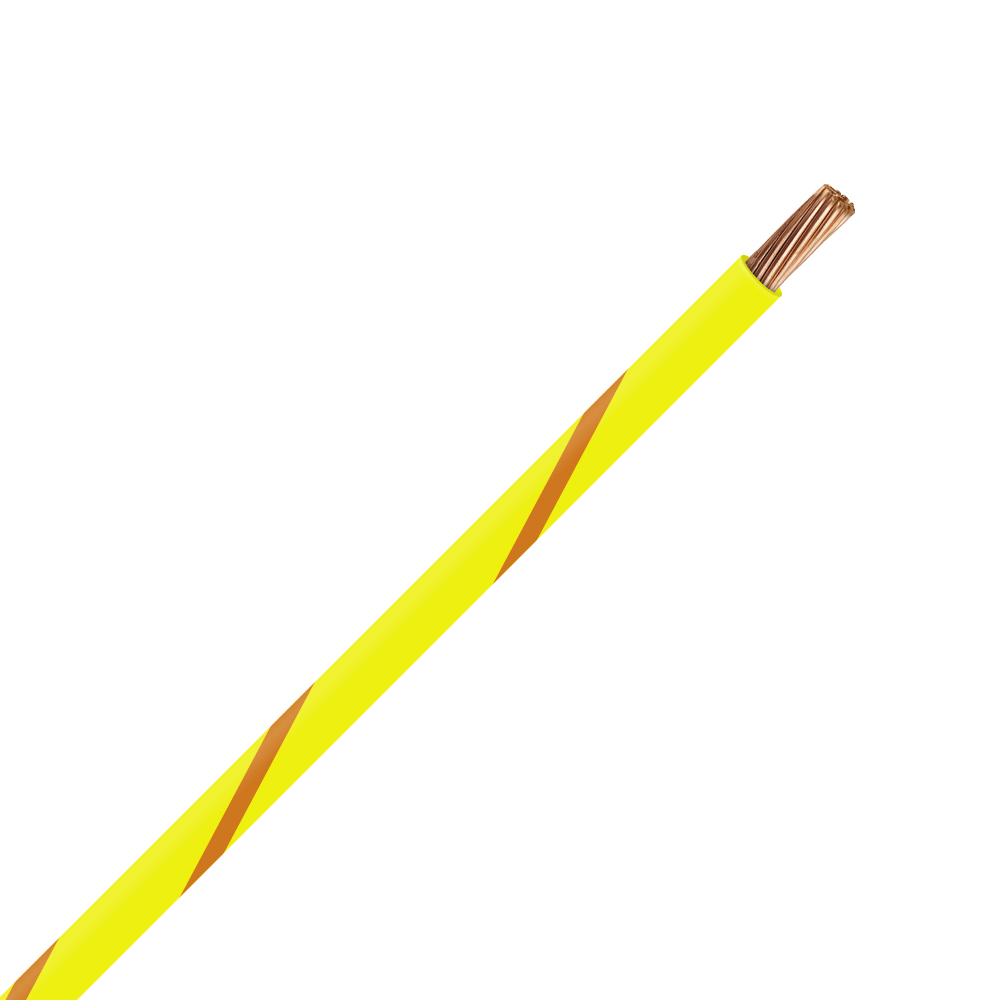 TXL 18 YELLOW/ORANGE STRIPED WIRE