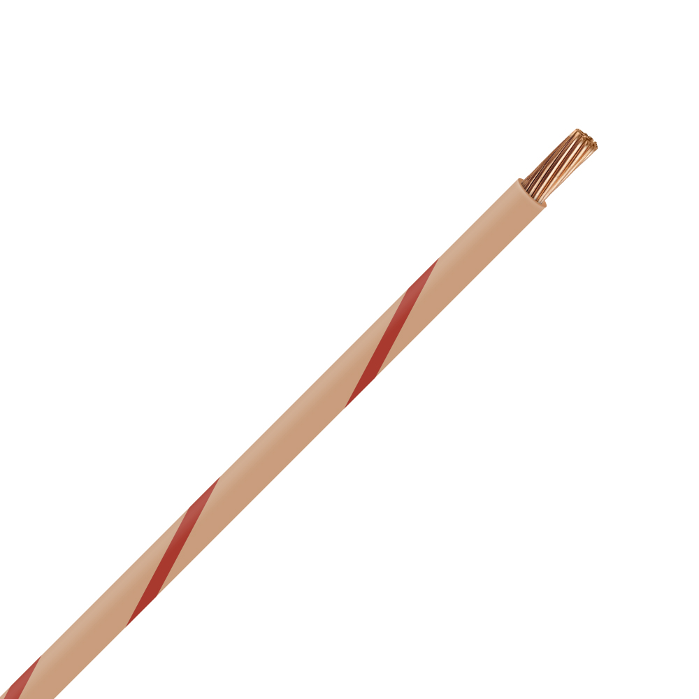 TXL 16 TAN/RED STRIPED WIRE