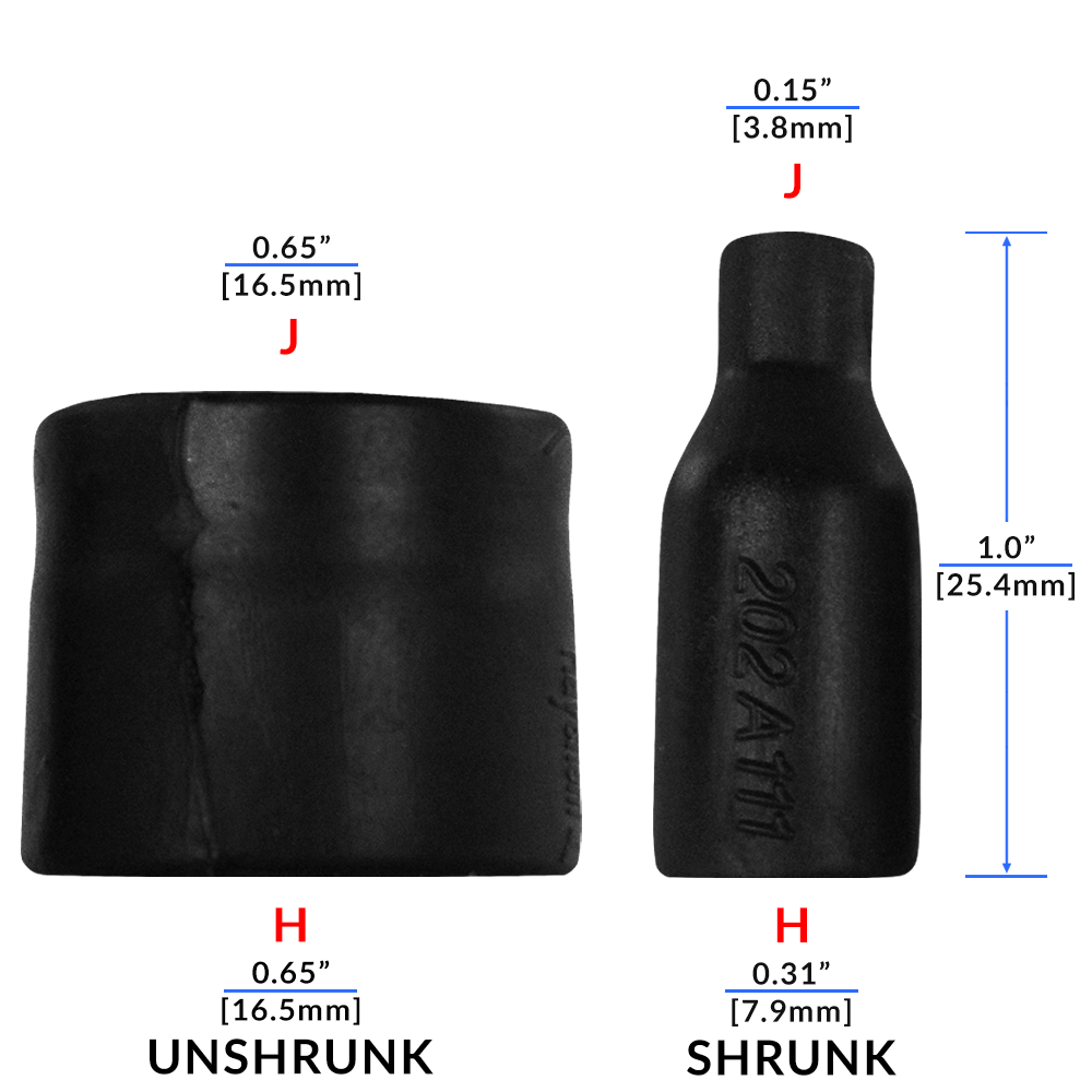 Raychem 202A111-25-0 Shrink Boot - Small-Lipped Molded Boot