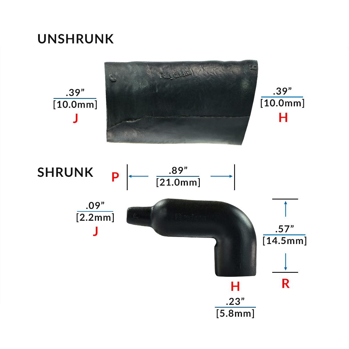 MINIATURE 90° LIPPED BOOT