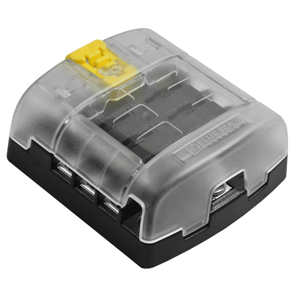 Blue Seas Systems|5028|ST Blade Fuse Block - 6 Circuits with Cover