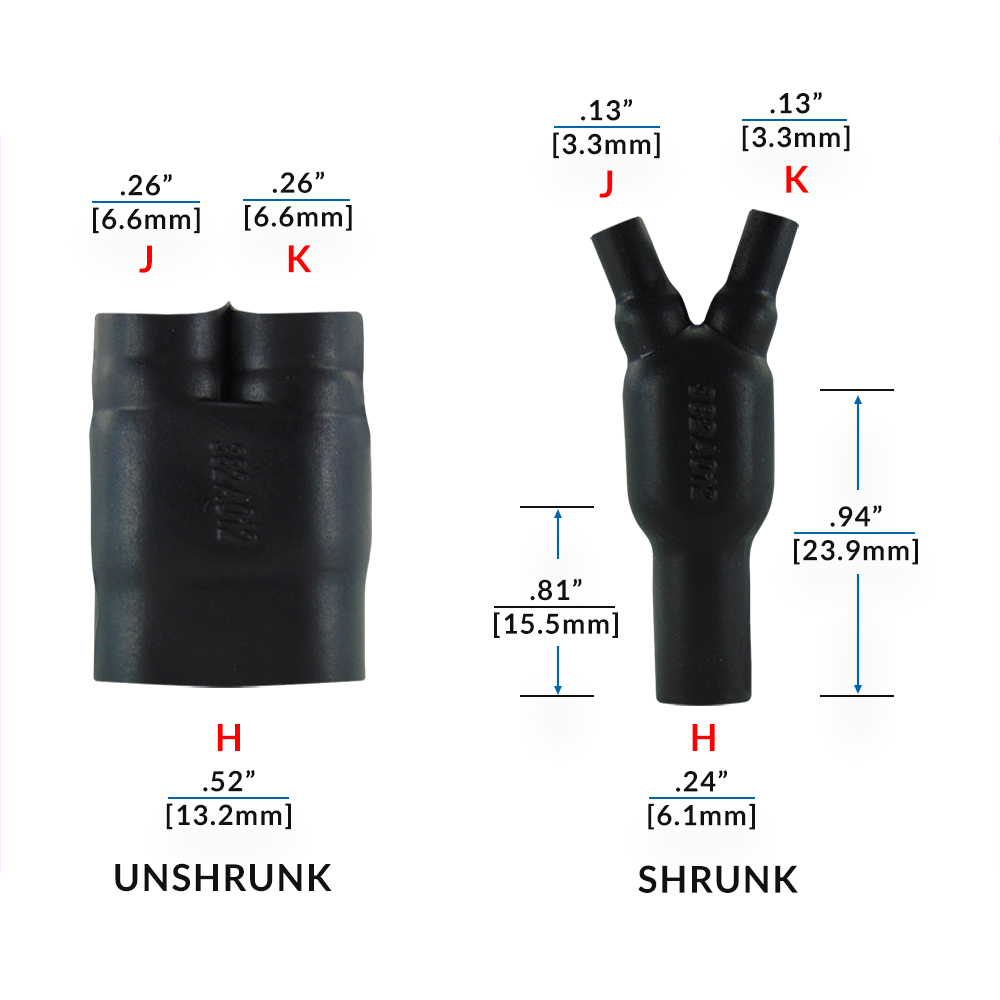 Y HEAT SHRINK BOOT